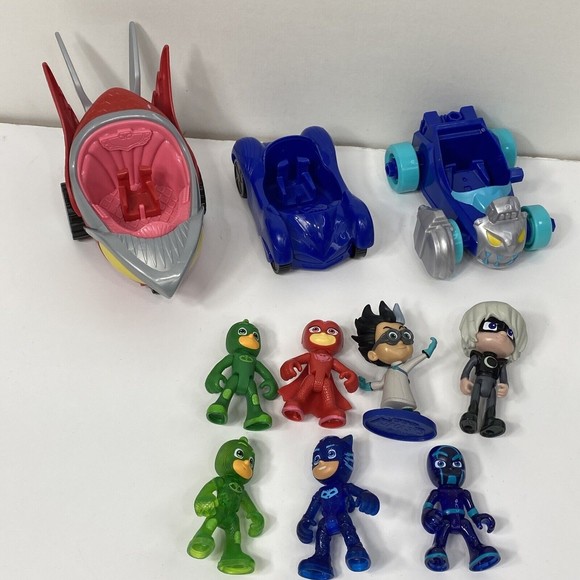 Toys | Pj Masks Vehicle Figures Lot Turbo Racers Romeo Luna Night Ninja ...